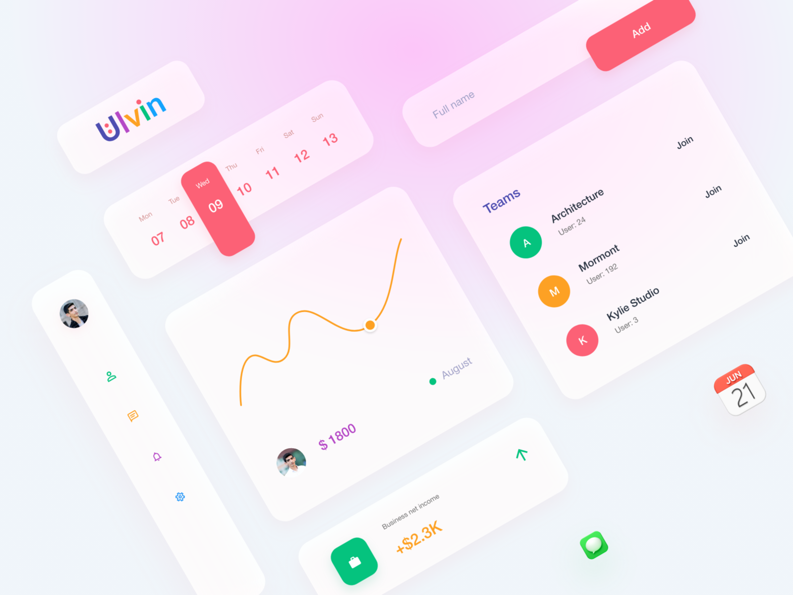 UI/UX Glass Effect Design Inspiration by Ulvin Omarov on Dribbble