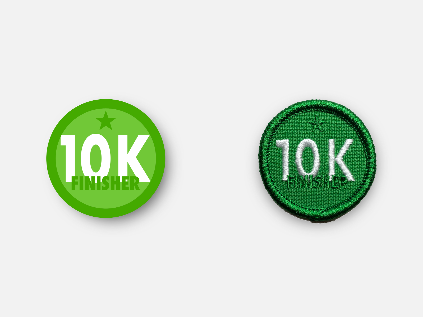 10k Finisher 1.5" Merit Badge by Jay Nunn on Dribbble