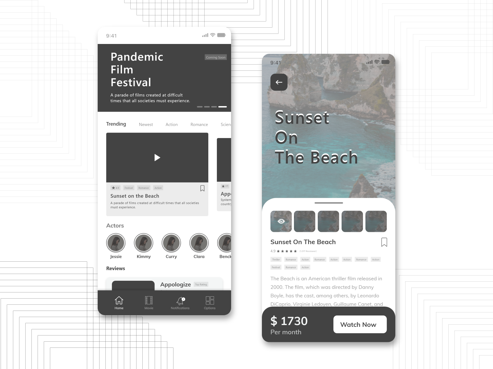 Movie App by Axyter on Dribbble