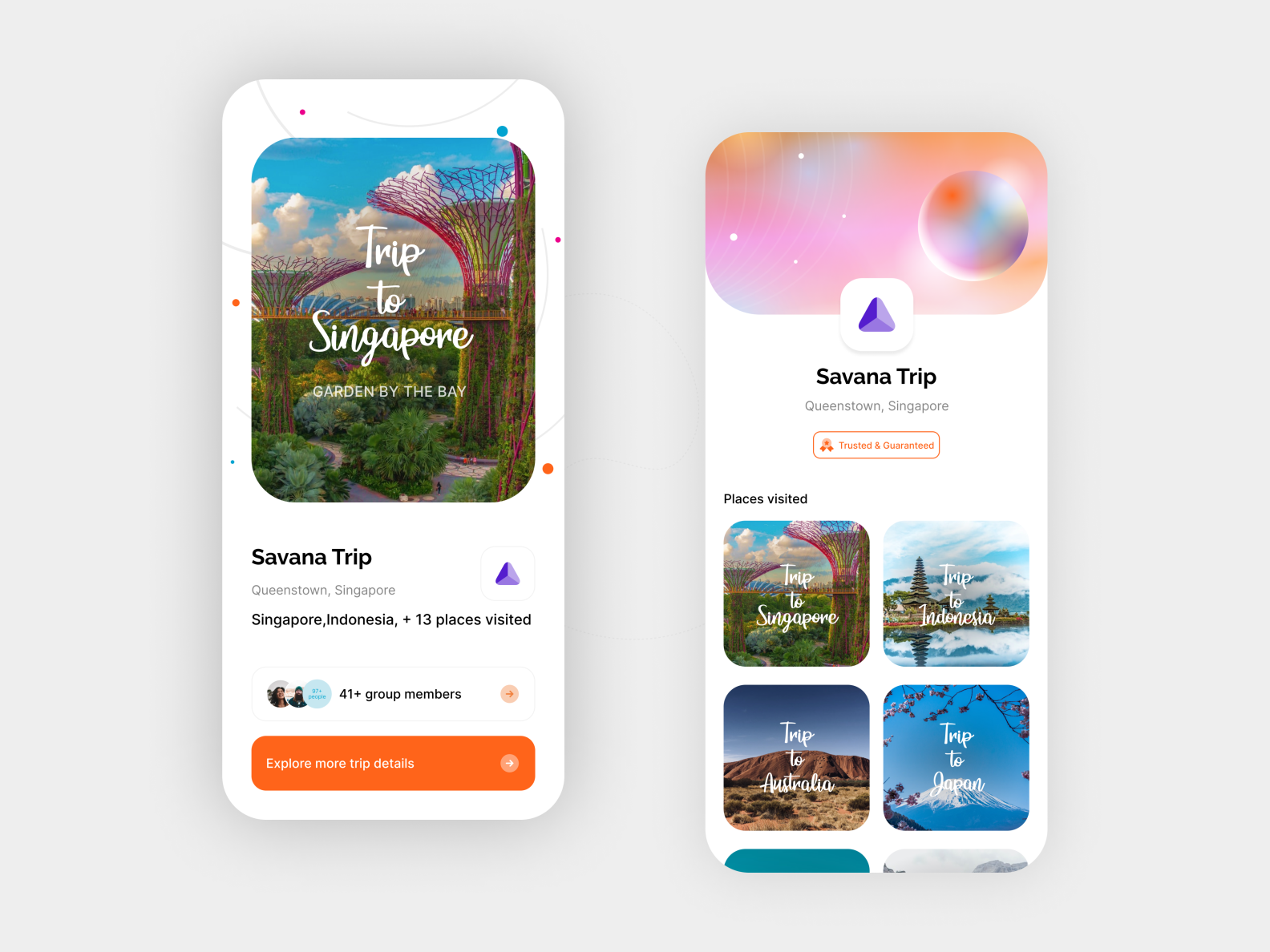 Trippy - Travel Agent Application by Axyter on Dribbble
