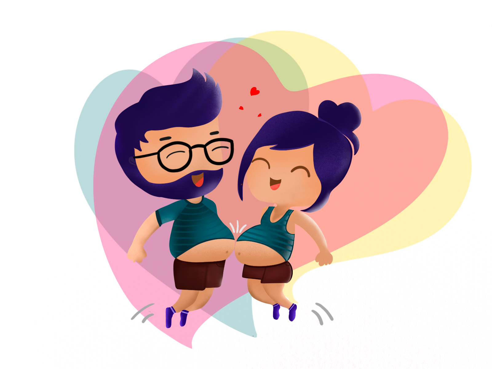 Getting fat together by Vaishnavi on Dribbble