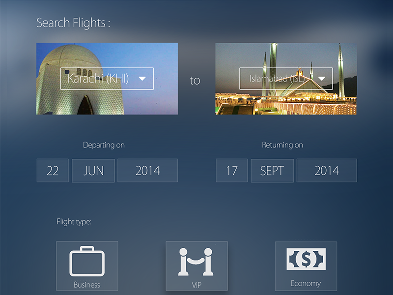 Flight search by hassan masood on Dribbble