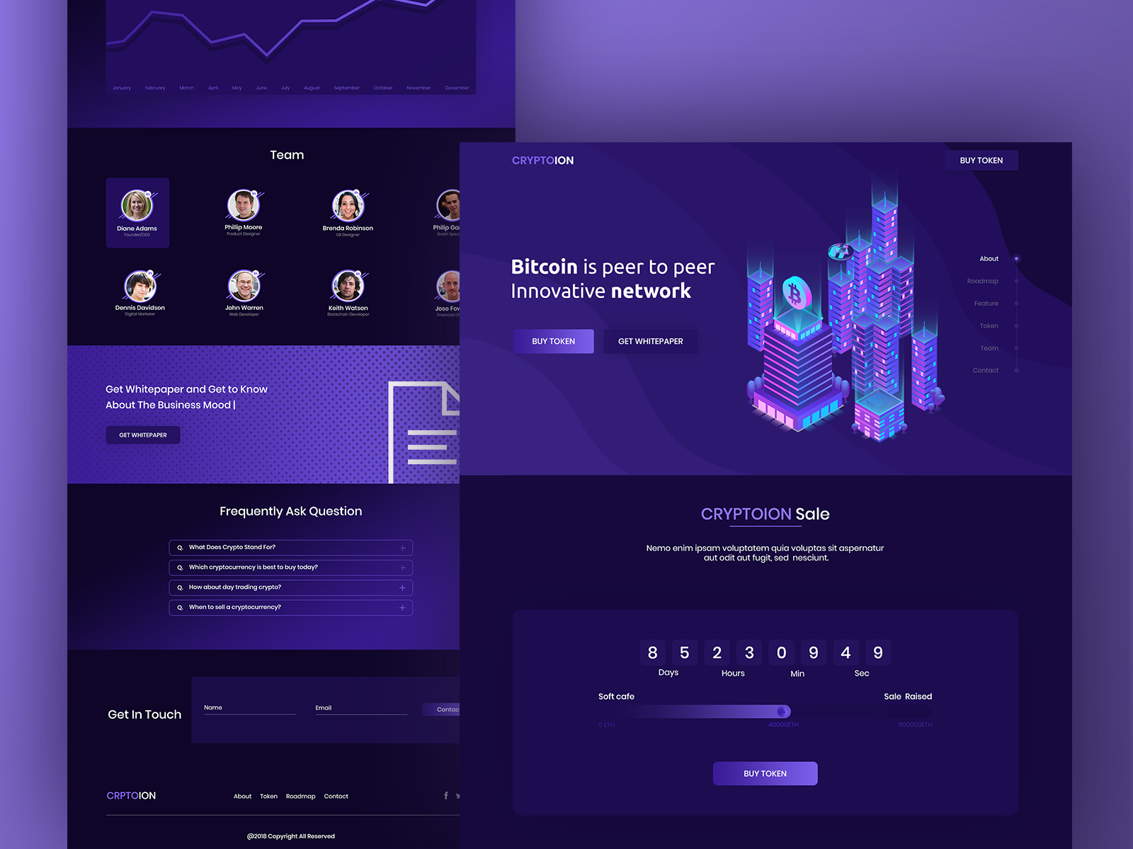 Crptoion Landing Page by Koyes Ahmed on Dribbble