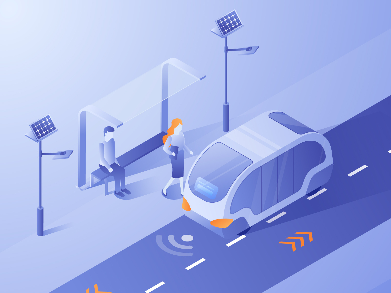 Smart bus by Anastasia Vystorobska on Dribbble