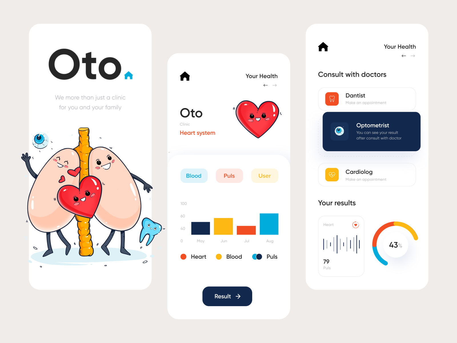 Oto Clinic Mobile App by Afterglow on Dribbble