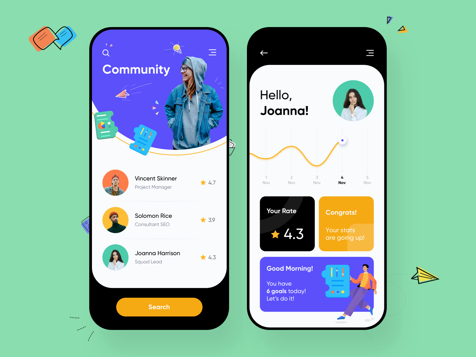 People Recruitment Mobile Application by Afterglow on Dribbble
