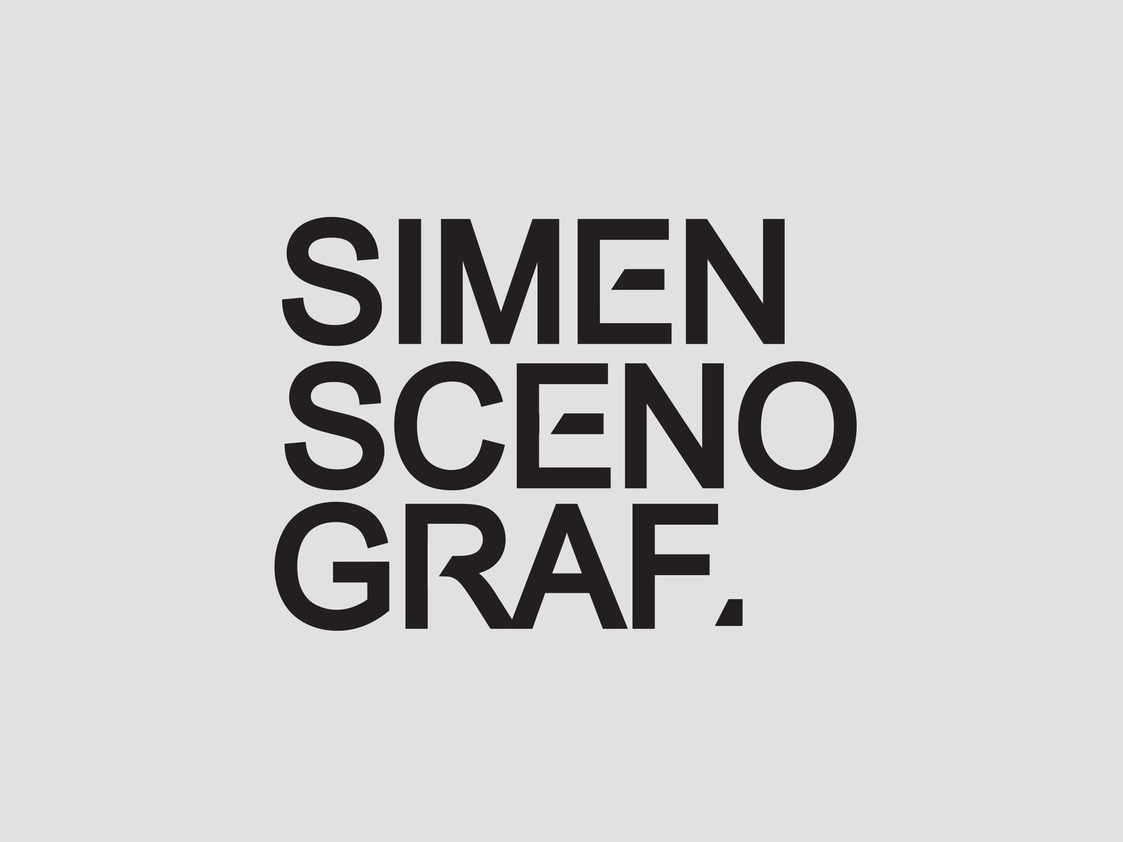 Logo Simen Scenographer by Jan Kristian Haavi on Dribbble