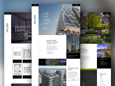 8X ON THE PARK Website by Simon Robinson on Dribbble