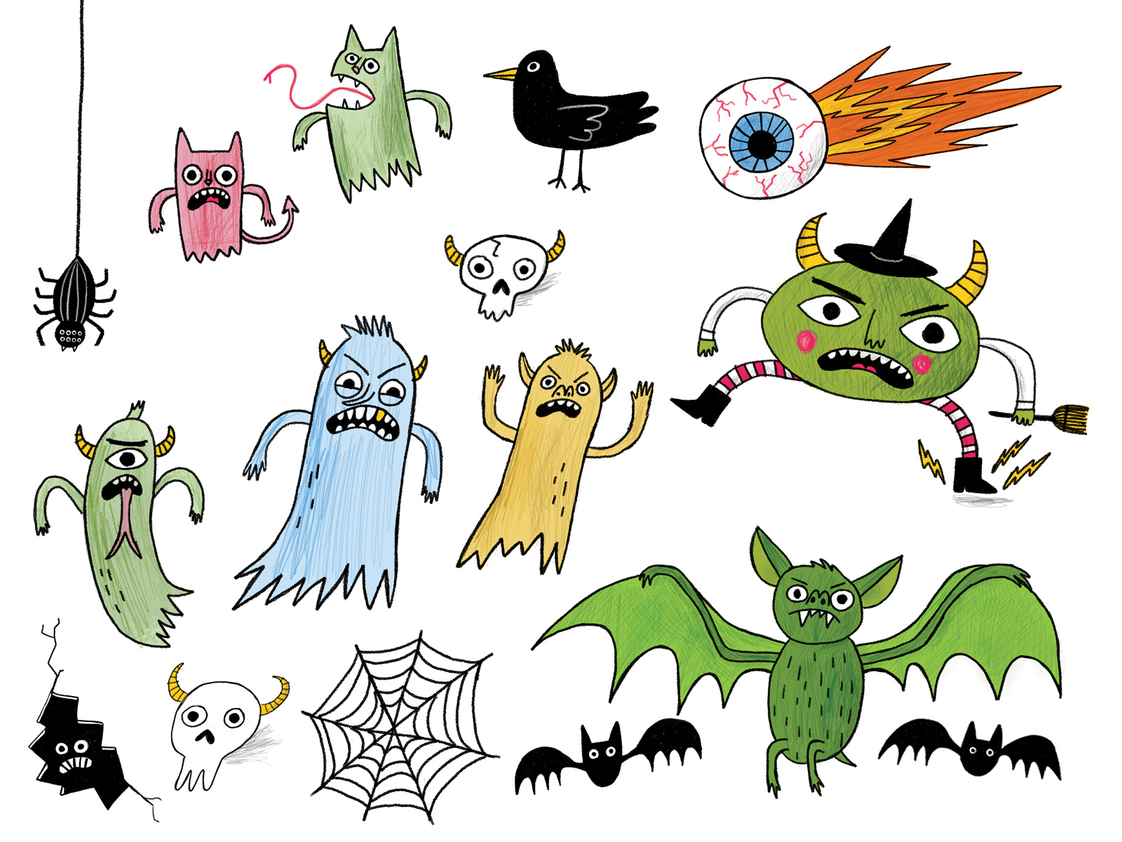 Spooky Stuff by Erin Hookana on Dribbble