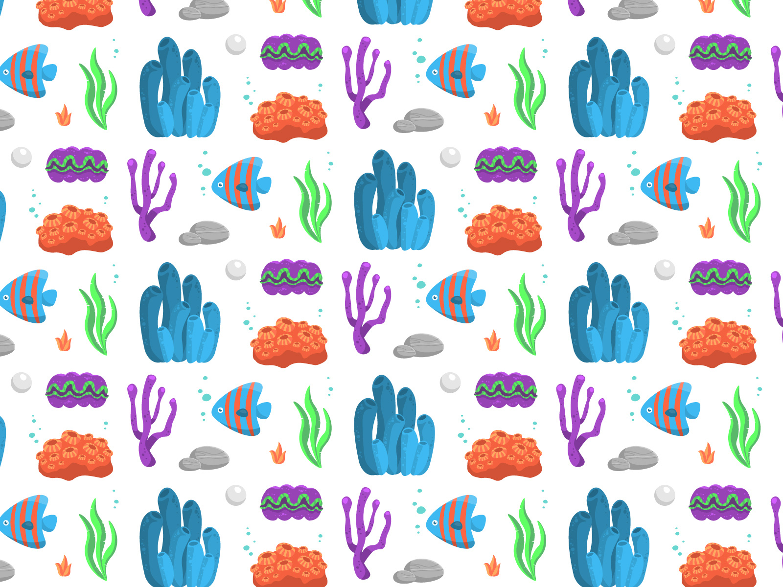 Coral Pattern by Jessica Gueller on Dribbble