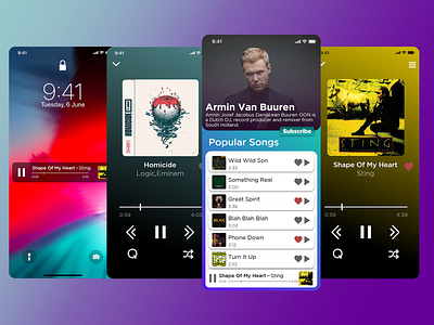 Music Player UI by Muhammad Adel on Dribbble