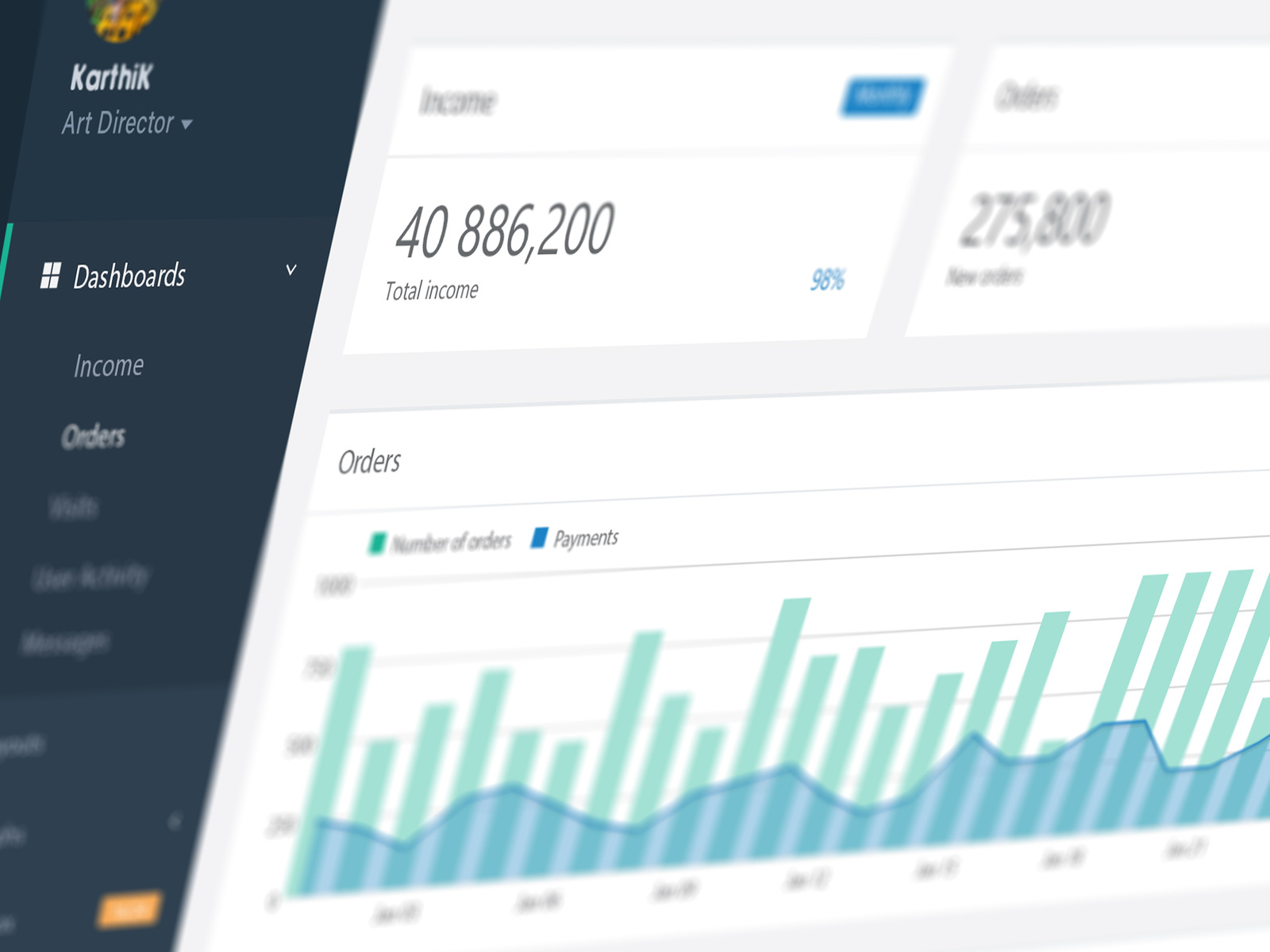 Dash Board UI Design by Karthi Kn on Dribbble