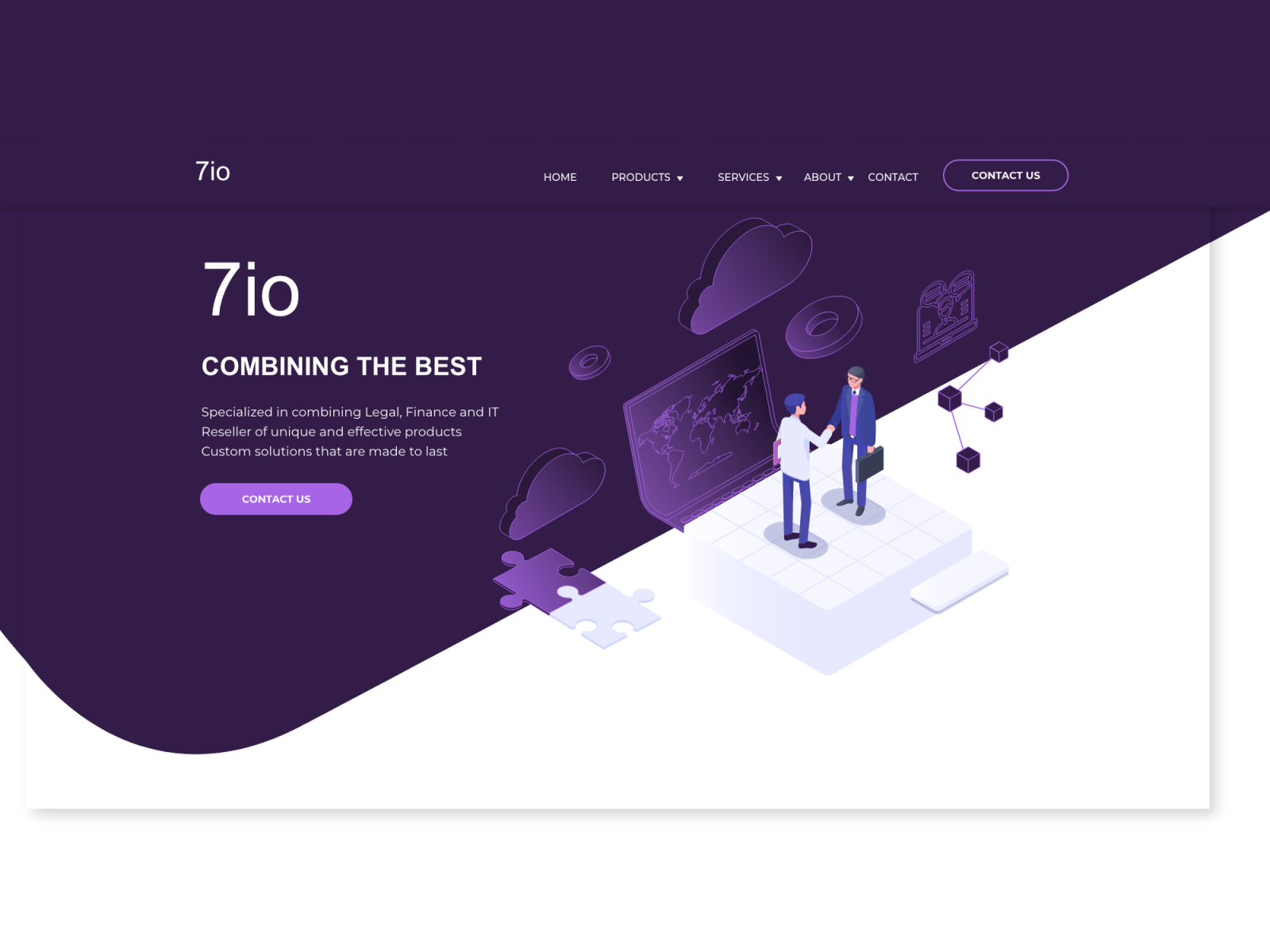 Web interface for 7io by Jordan Hernandez on Dribbble