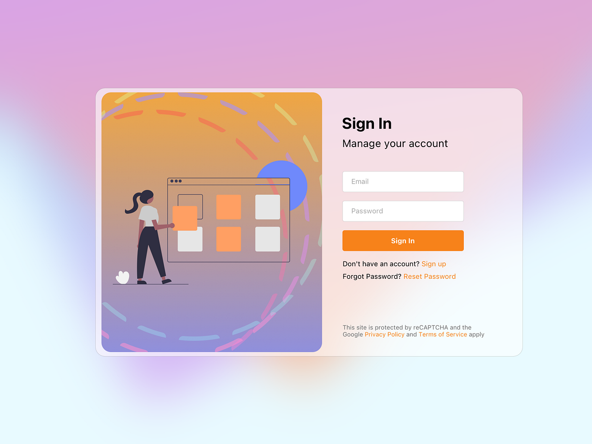 Sign In Card by Samuel Larbi on Dribbble