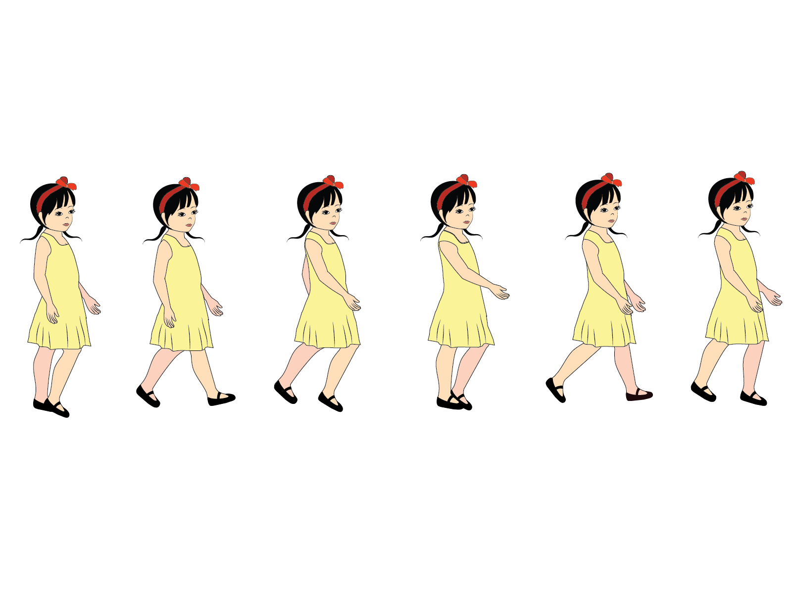 Animated Walking Cycle by Ellie Dixon on Dribbble