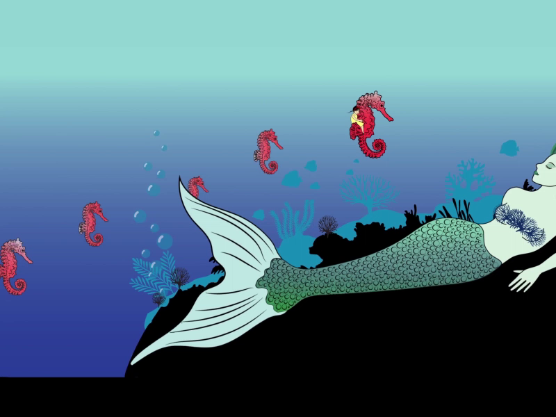 mermaid by Ellie Dixon on Dribbble