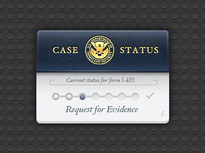 USCIS Case Tracker Widget by Sebastiaan de With ️ on Dribbble