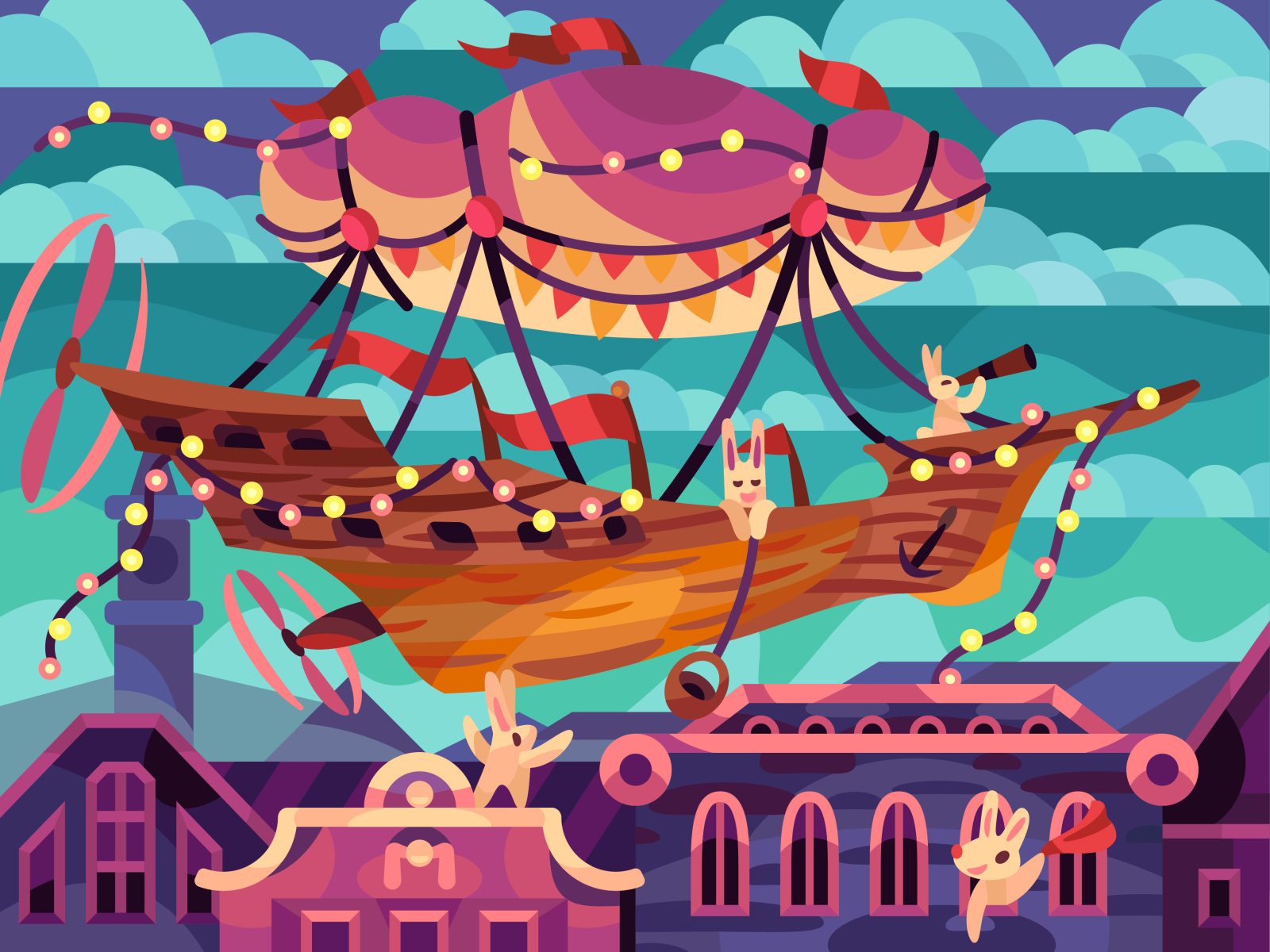 Sky ship by Igor Ianchenko on Dribbble