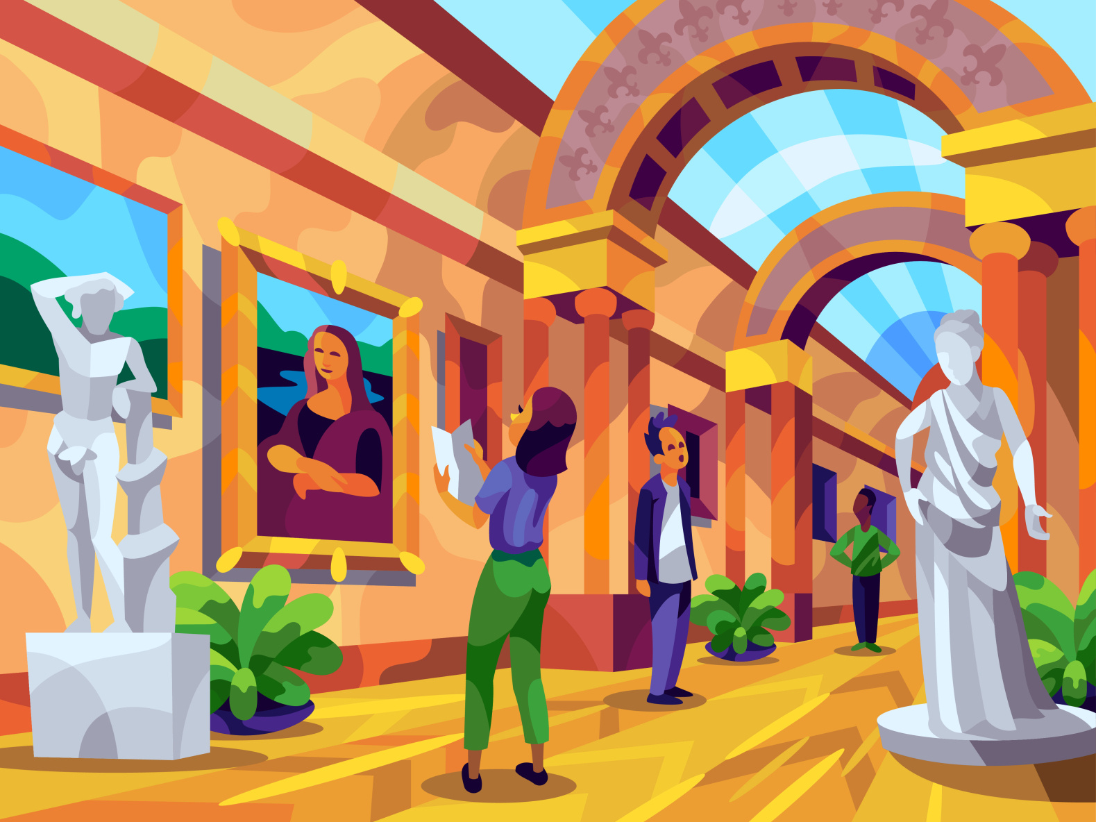Louvre by Igor Ianchenko on Dribbble