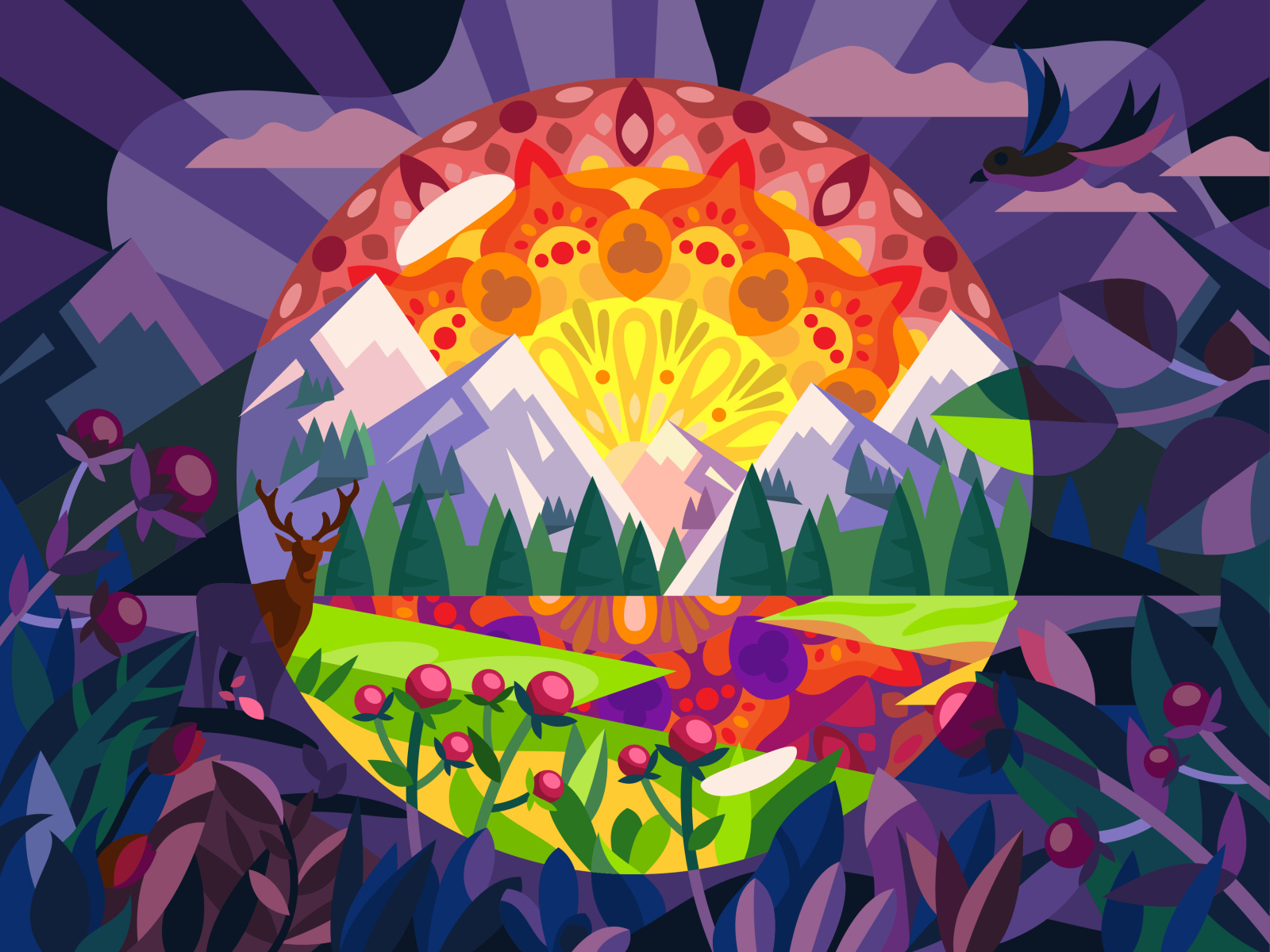 Mandala Landscape by Igor Ianchenko on Dribbble