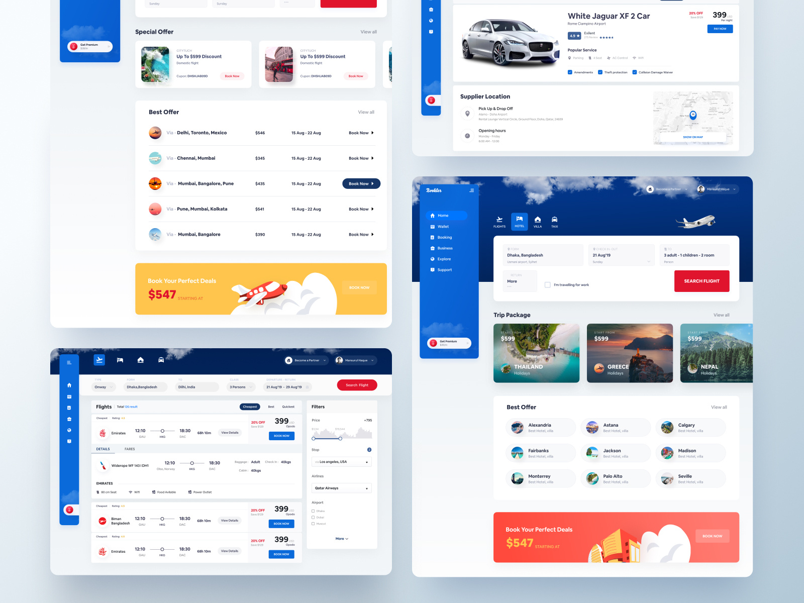 Booking Website Design - 4 by Mehedi Titas for UIHUT - UI UX Design ...