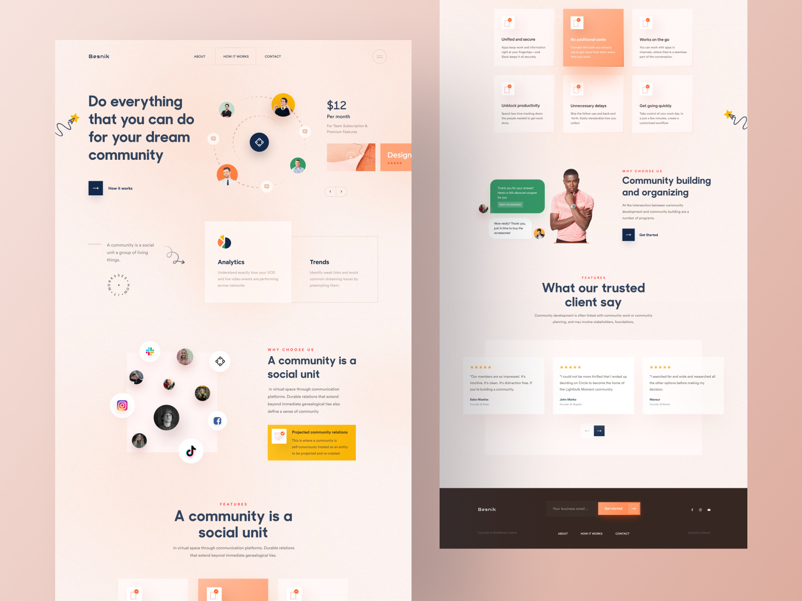 Community Website UI by Mansurul Haque for UIHUT - UI UX Design Agency ...