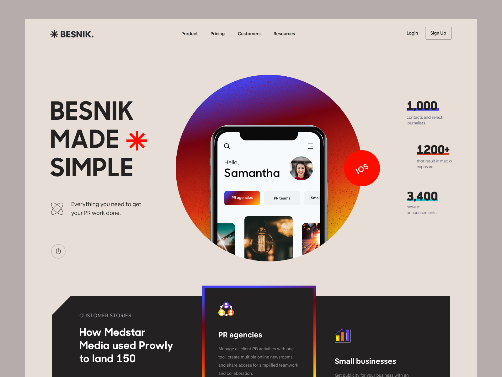 PR Software Header Design by Mehedi Titas for UIHUT - UI UX Design ...