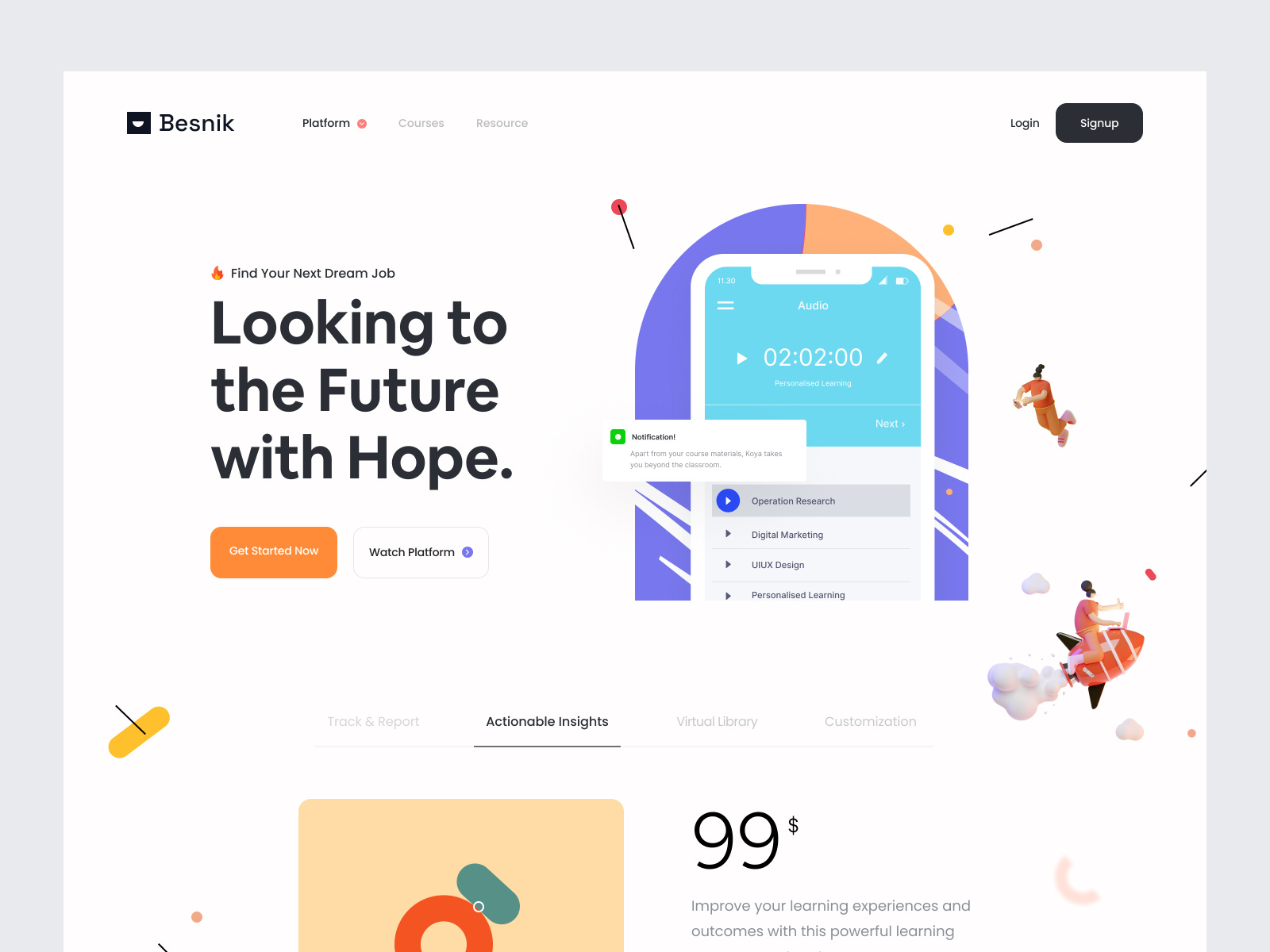 e-Learning Header UI by Mehedi Titas for UIHUT - UI UX Design Agency on ...