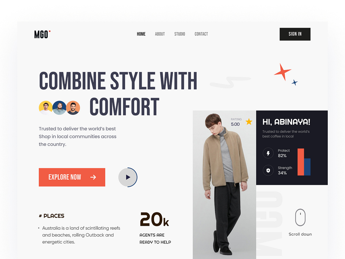 Clothing Store Website Design by Mansurul Haque on Dribbble