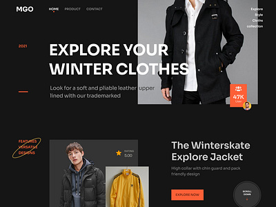 Fashion Website Design - MGO by Mehedi Titas on Dribbble