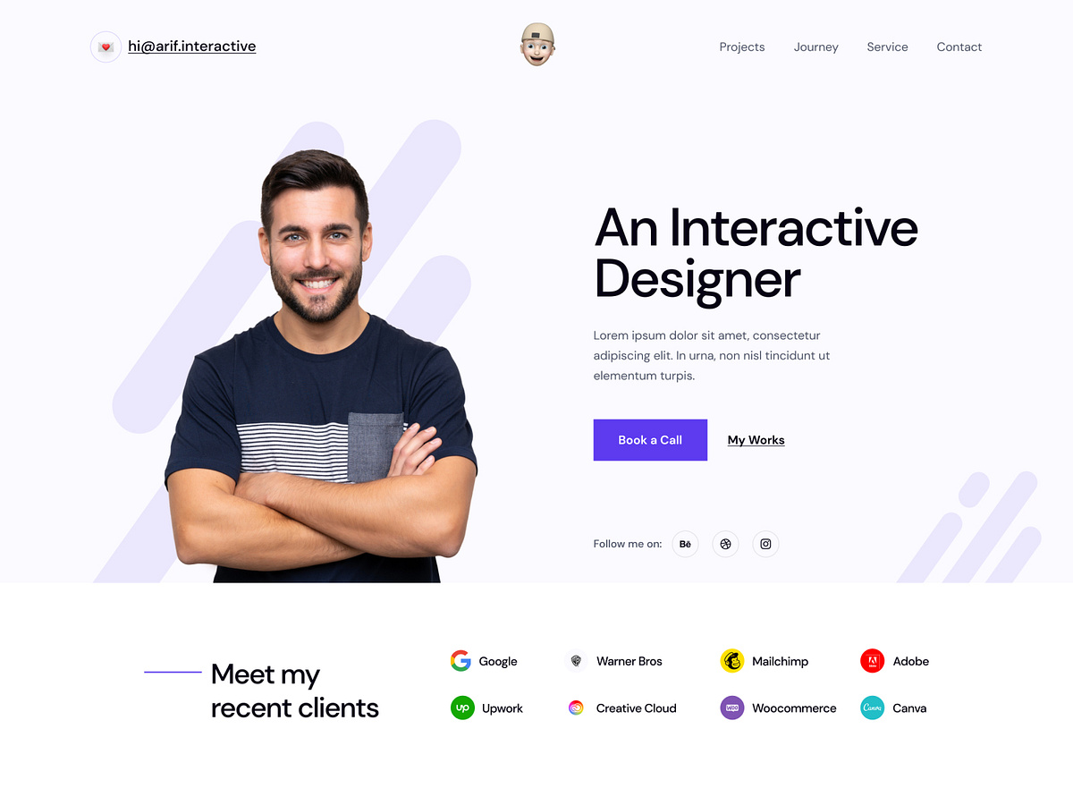 Personal Portfolio Website Design by Mansurul Haque for UIHUT - UI UX ...