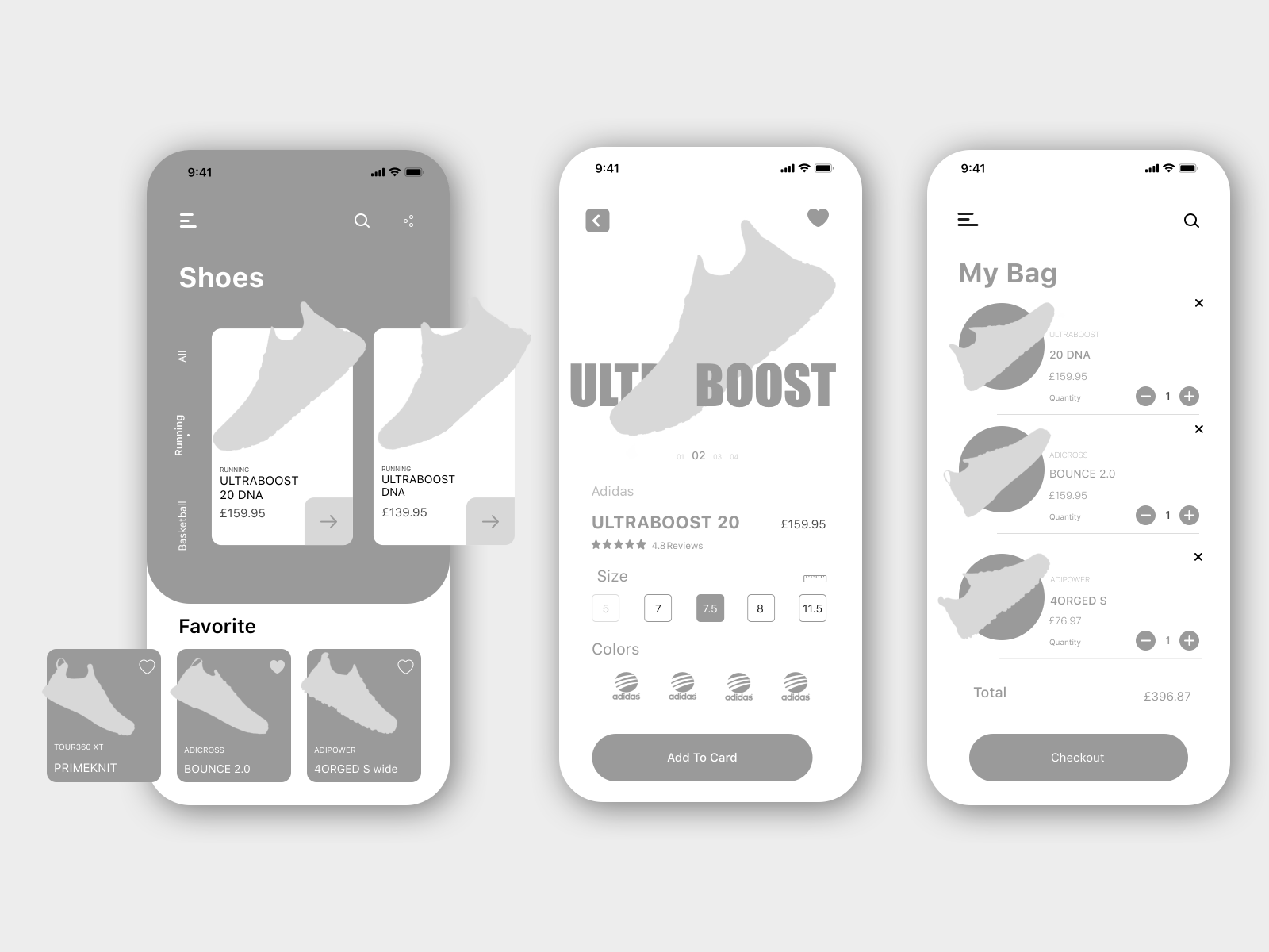 adidas concept wireframe by Mahdi carimi on Dribbble