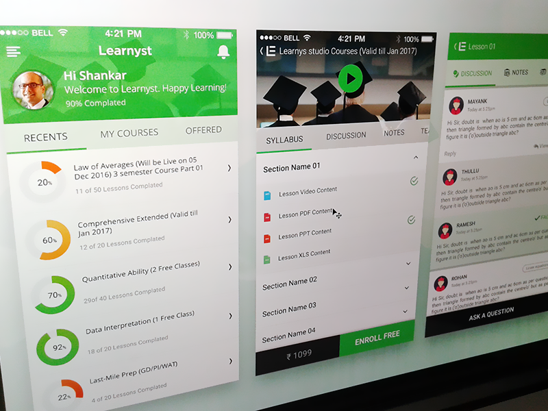 Course progress Flow by InndovationLab on Dribbble
