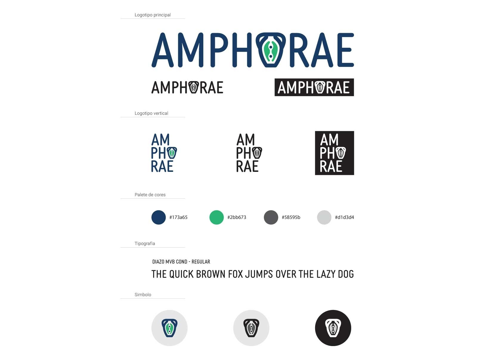 Amphorae project logo by Barbara Pintar on Dribbble