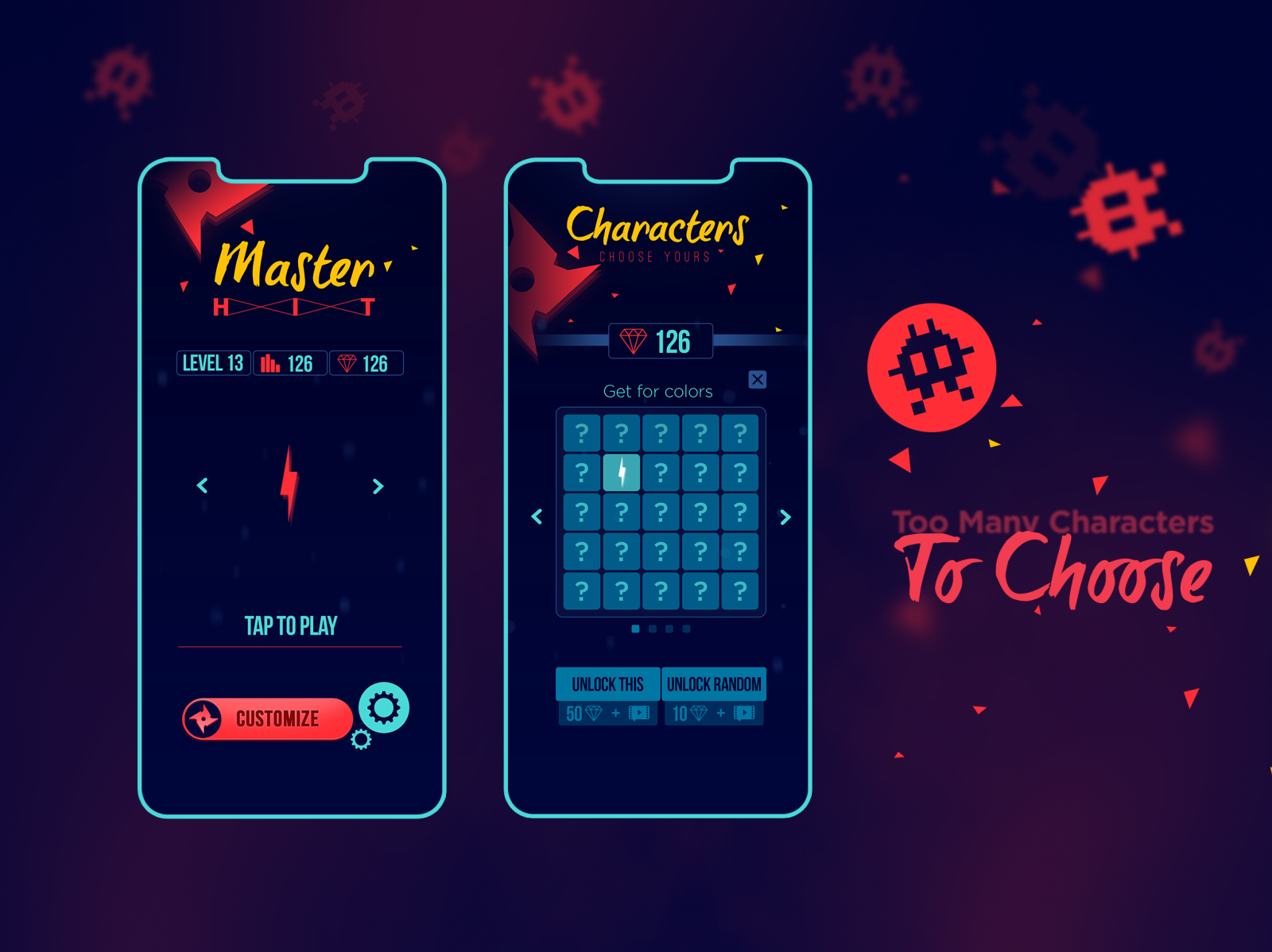 Game Art - Master HIT UI Design by Saeed Mandegar on Dribbble