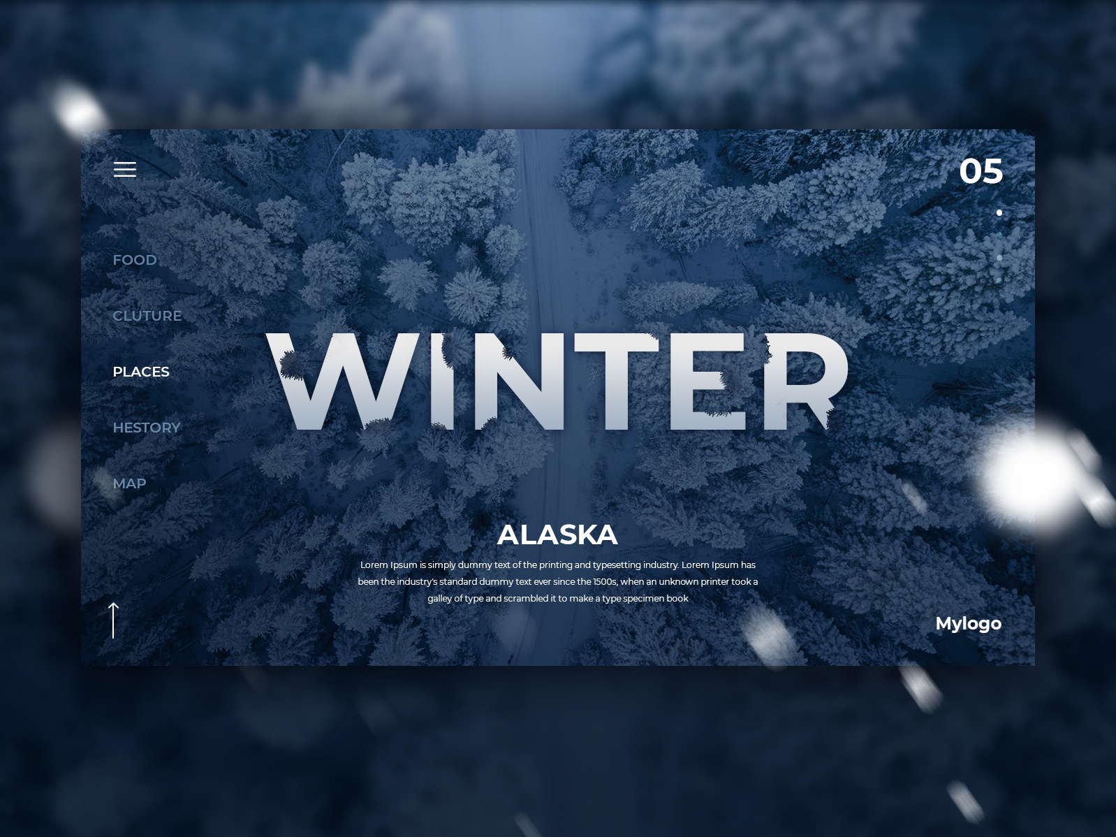 Winter Header by Abhishek Mahindrakar on Dribbble
