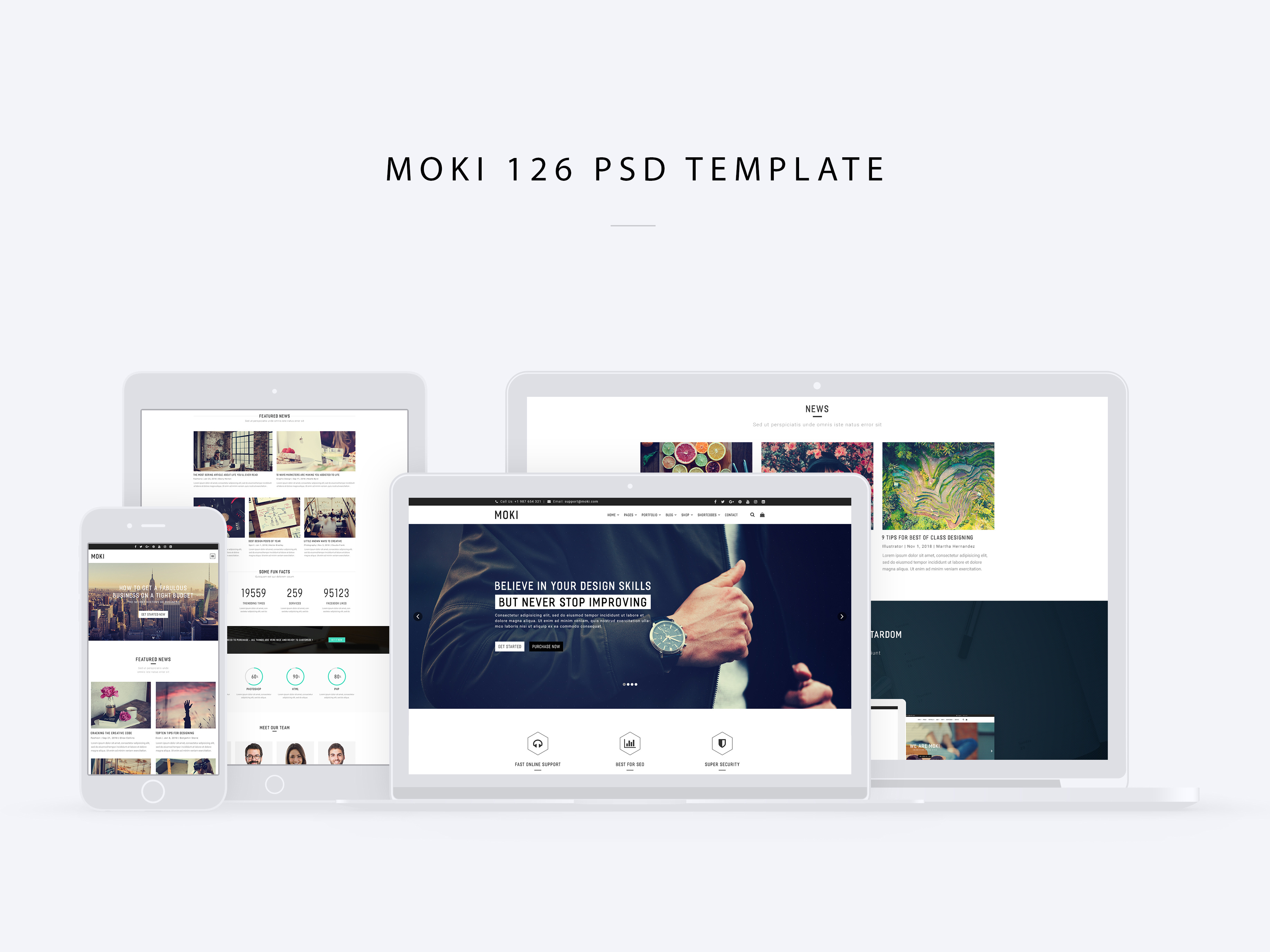 Moki - Multipurpose 126 PSD Template Showcase 112 by Mai Xuan Man on ...