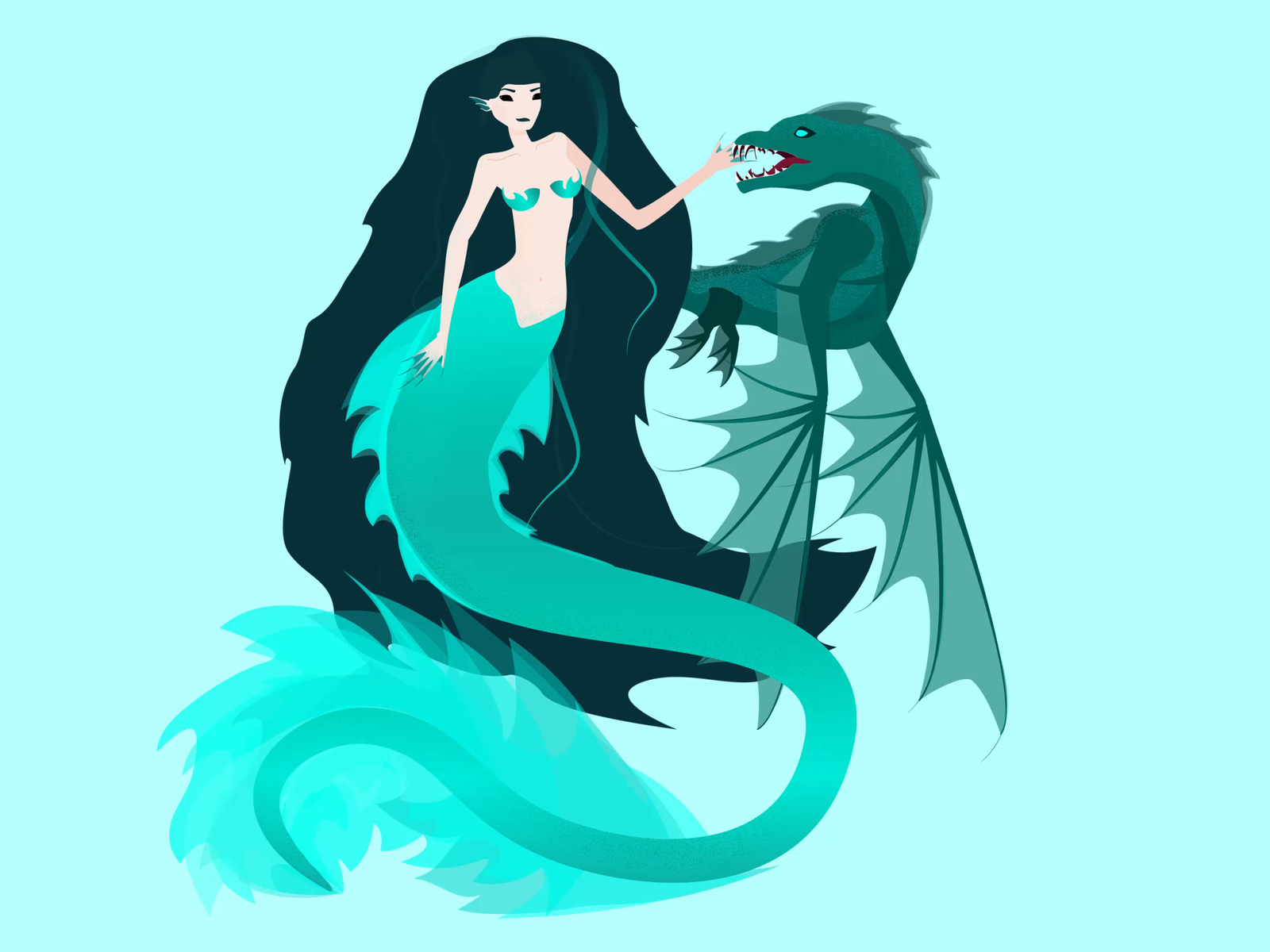 Mermaid by DaryaShukshina on Dribbble