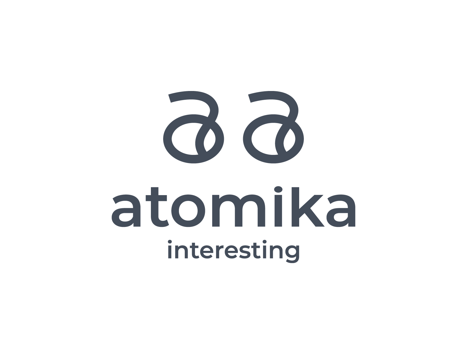 Atomika interesting logo design by Batraz Dzida⭐ on Dribbble