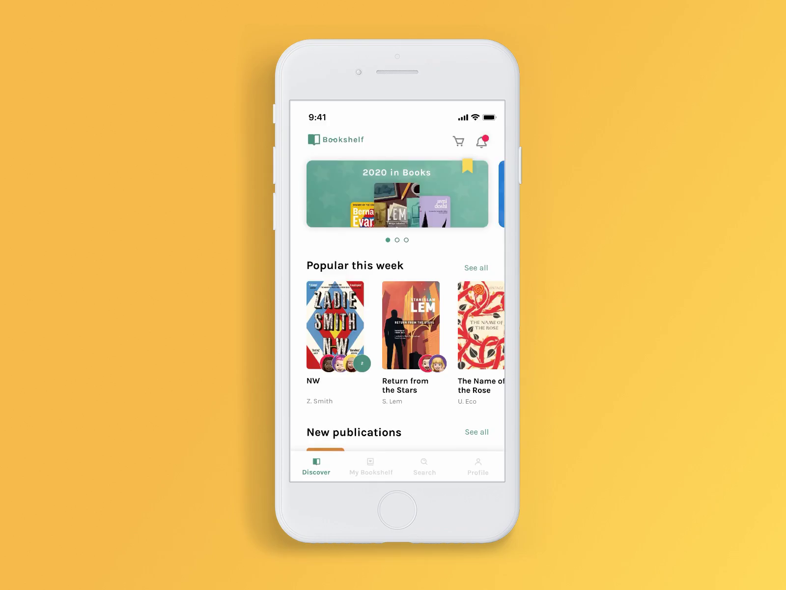 Bookshelf animation by Alicja Gancarz for Softnauts on Dribbble
