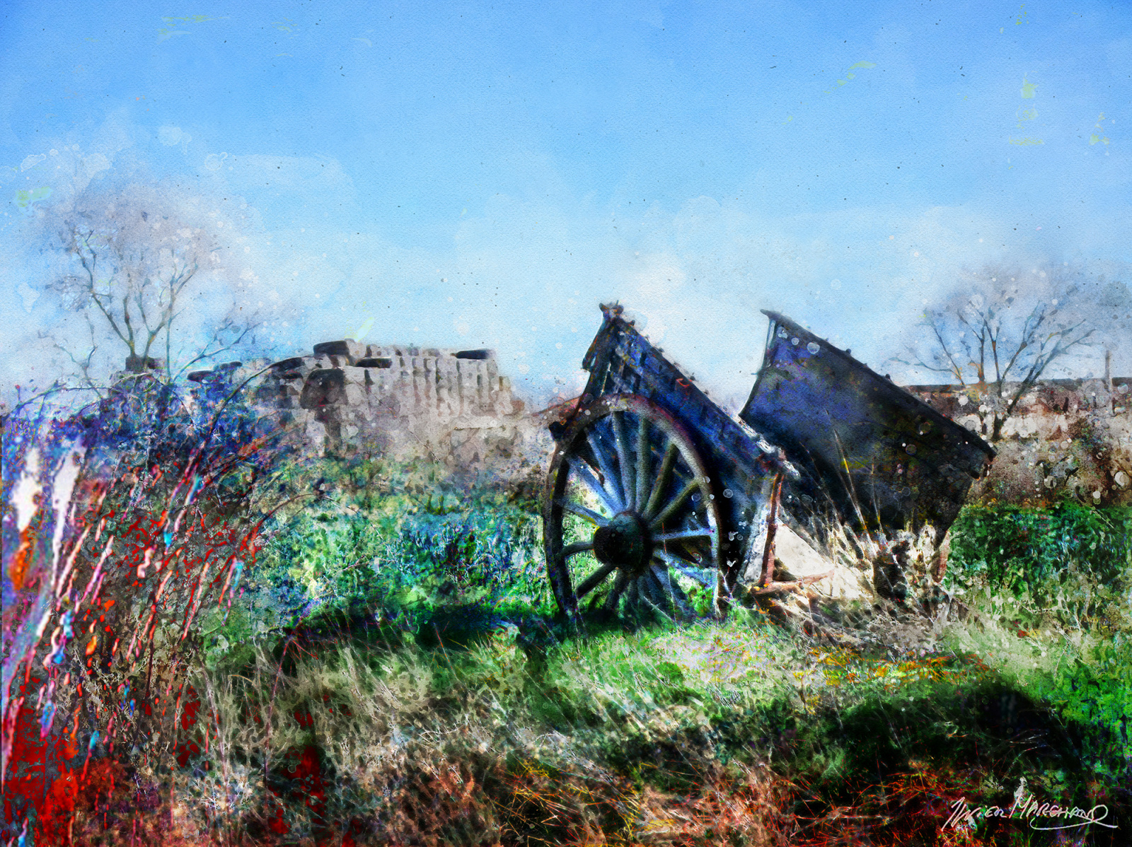 Charrette abandonnée by Xavier Marchand on Dribbble