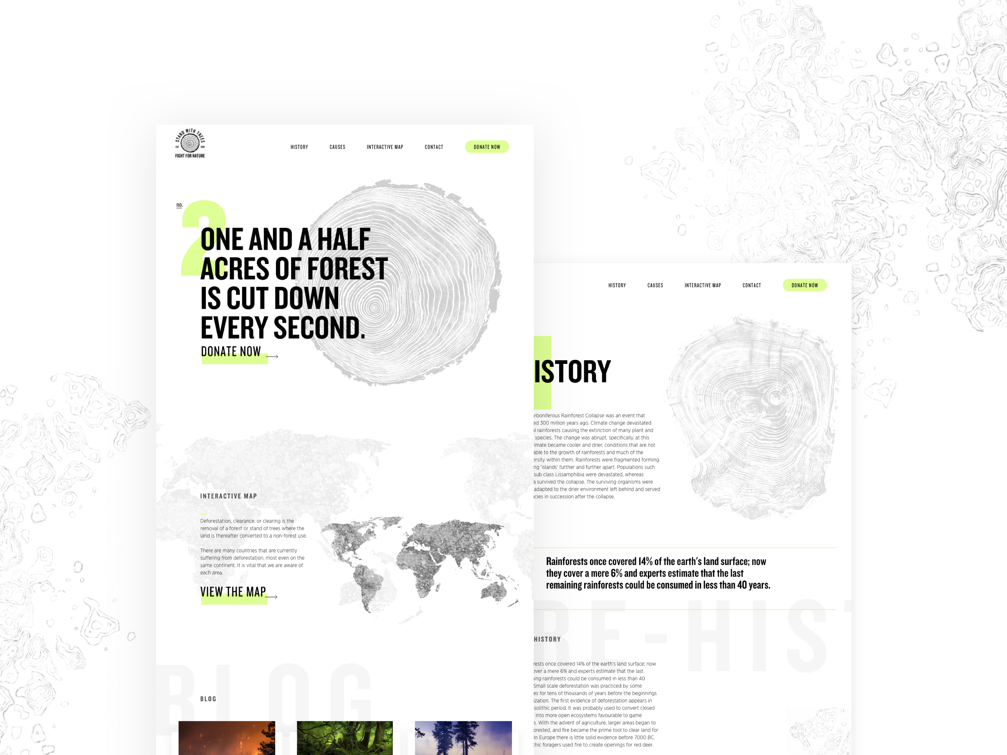 Deforestation Website by ashley on Dribbble