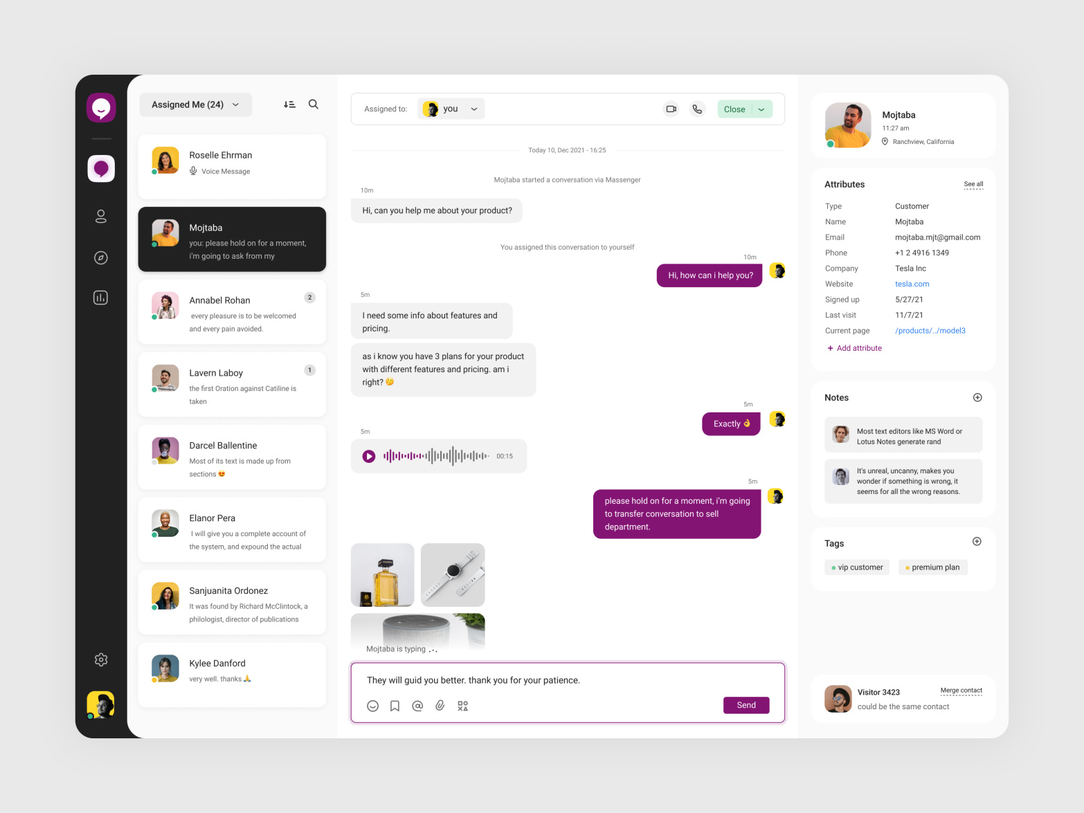 Messaging App - Inbox by Mojtaba on Dribbble