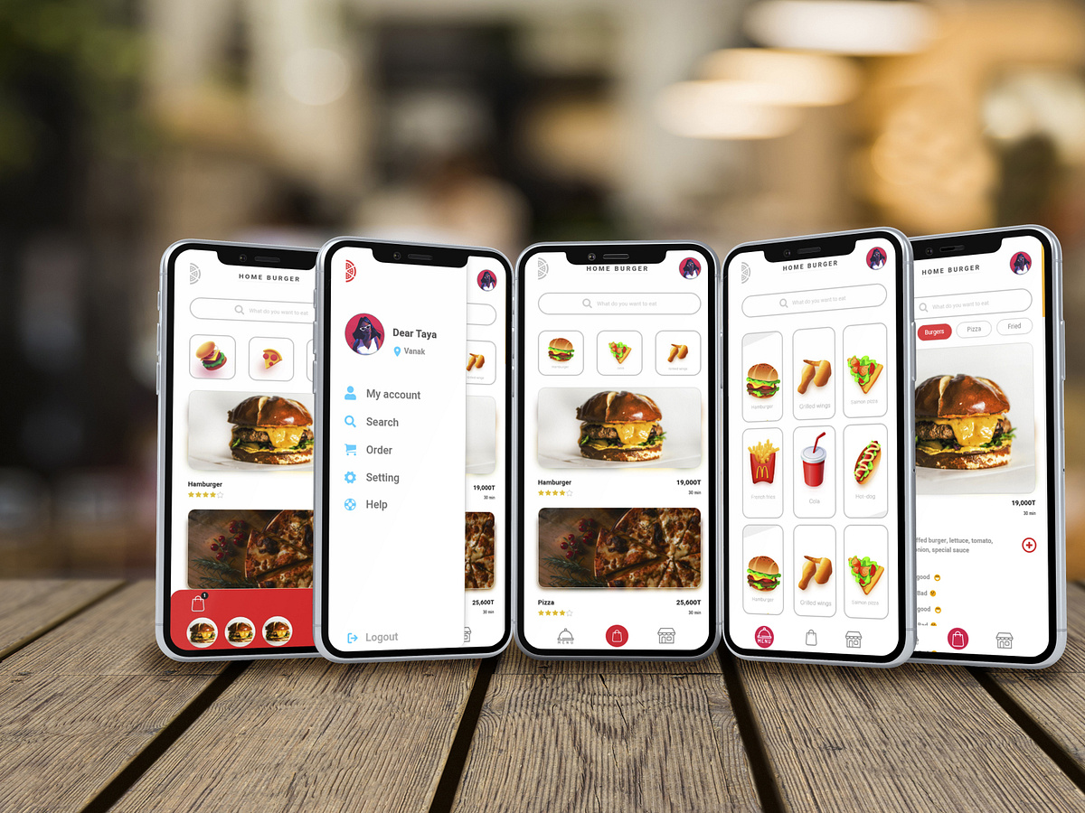 Fast Food UI designs, themes, templates and downloadable graphic ...