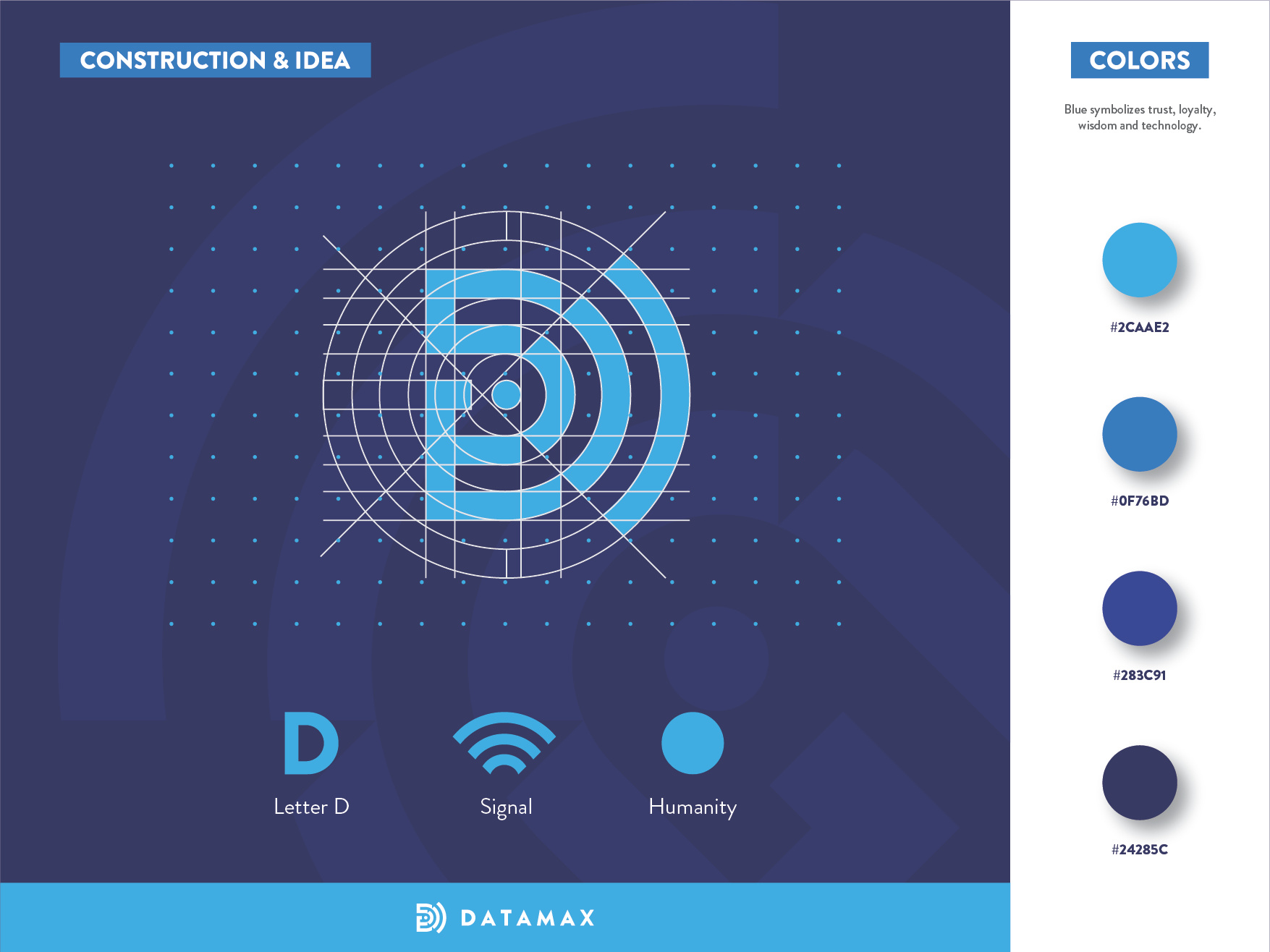DATAMAX Logo Design (Idea & Colors) by afkaelman on Dribbble