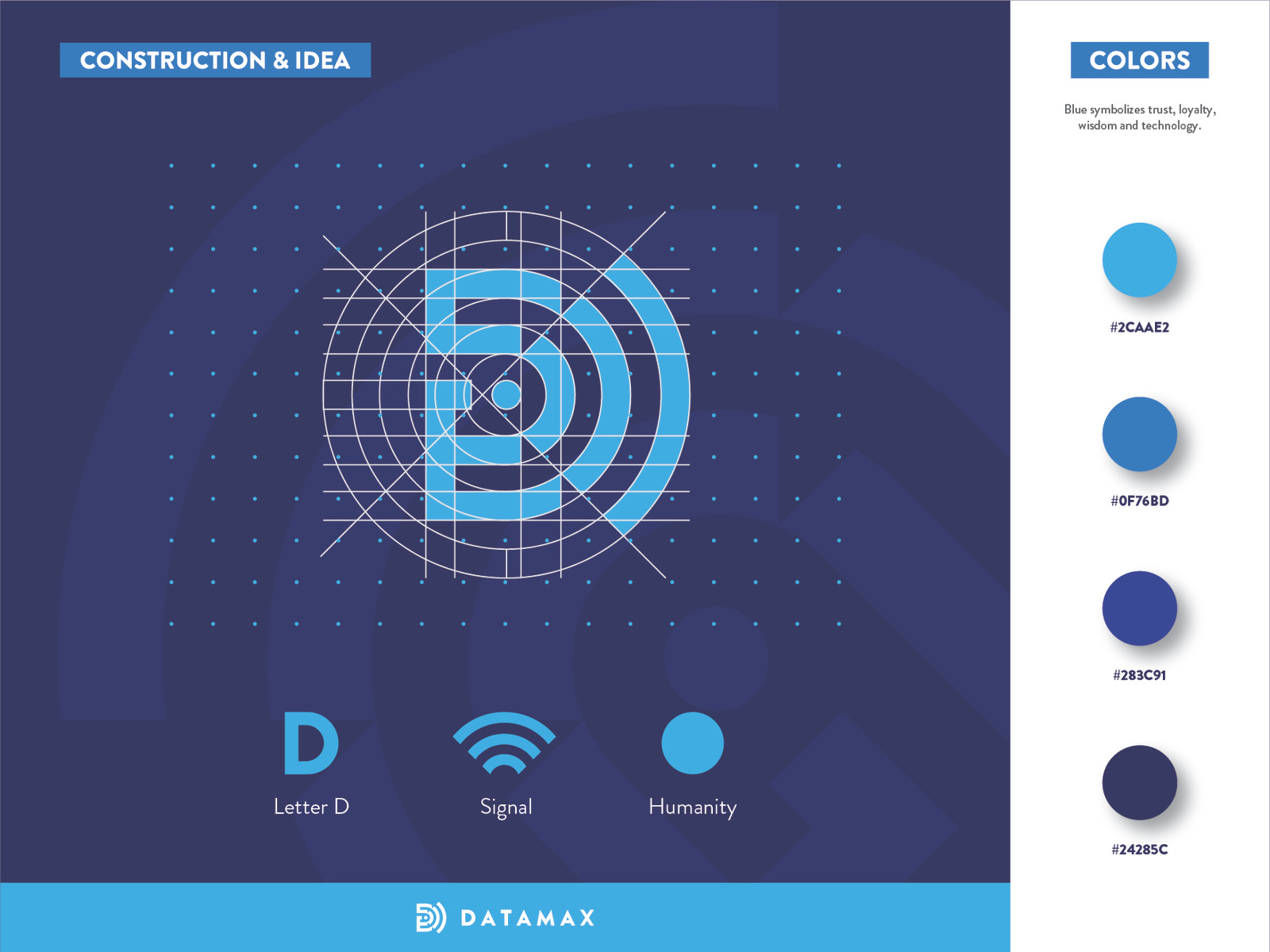 DATAMAX Logo Design (Idea & Colors) by afkaelman on Dribbble