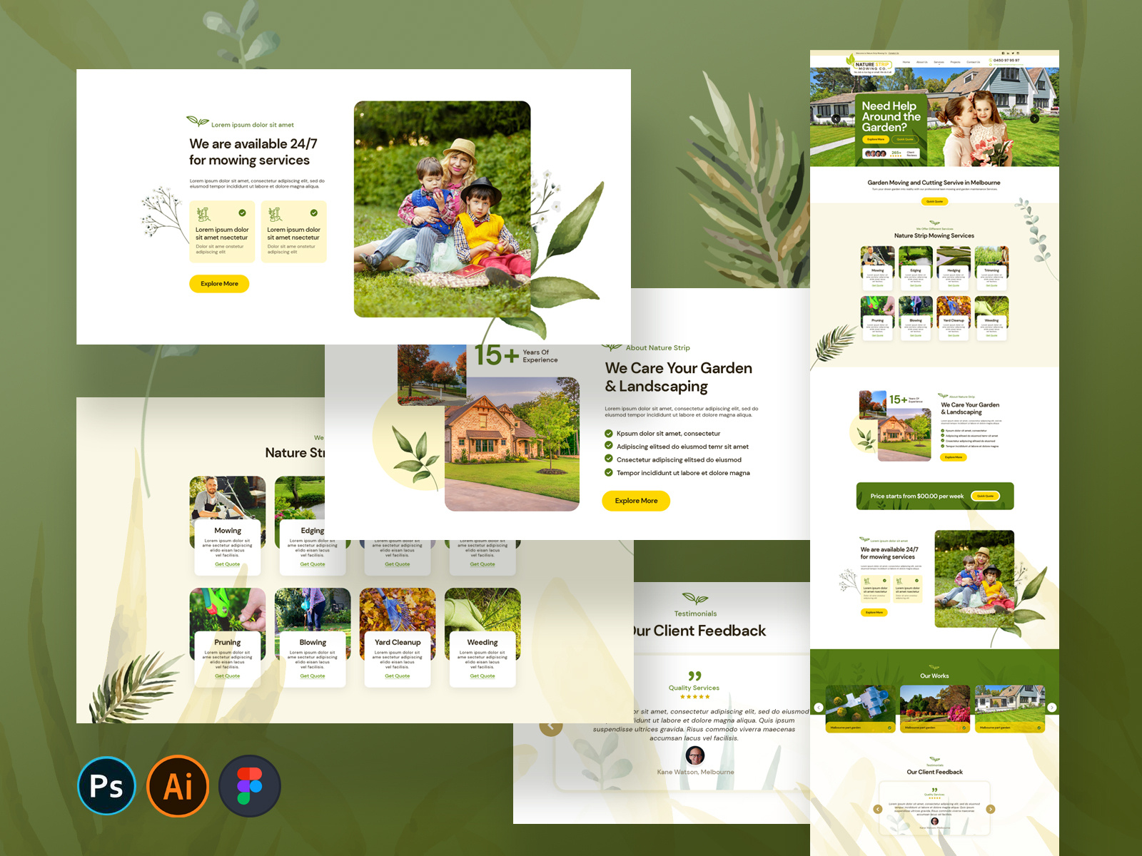 Landscaping UI Design by Sachin Walia on Dribbble