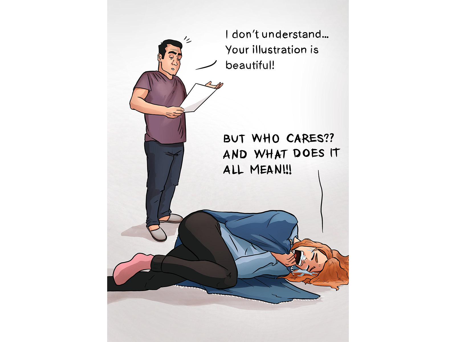 Existential Crisis by Val Sokolova on Dribbble
