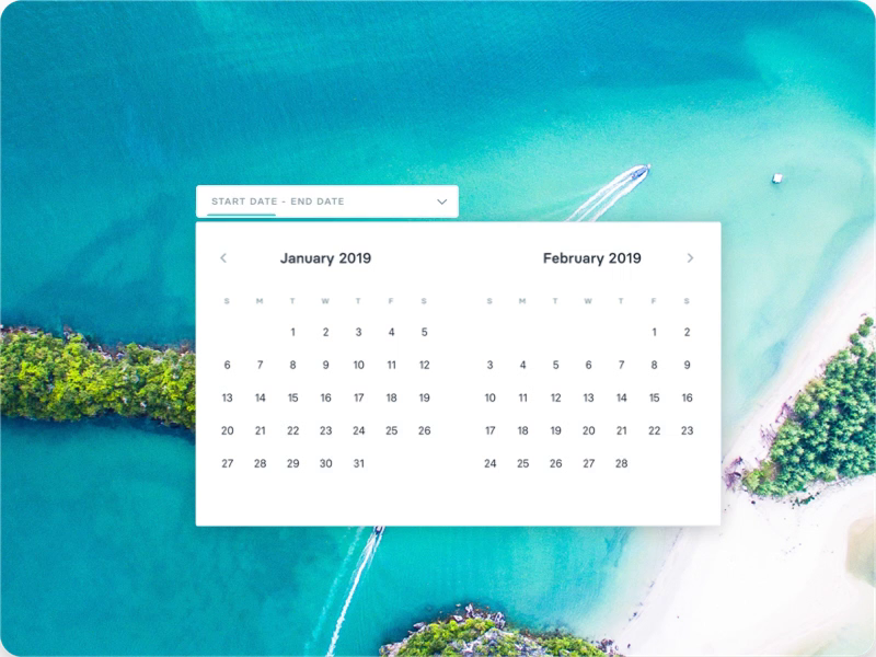 Date Selector by Loz Williams on Dribbble
