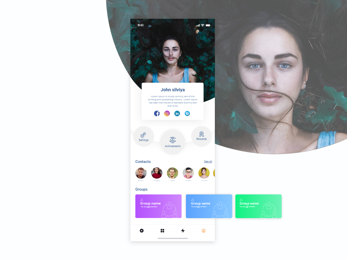 User Profile Ui Design By Sanoj Dilshan On Dribbble